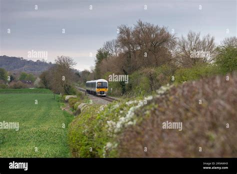 2 Chiltern Railways Class 165 Turbo Trains Passing Clanking In The Buckinghamshire Countryside