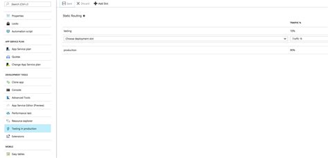 Powershell Azure Cli 20 To Alter Testing In Production Routing For