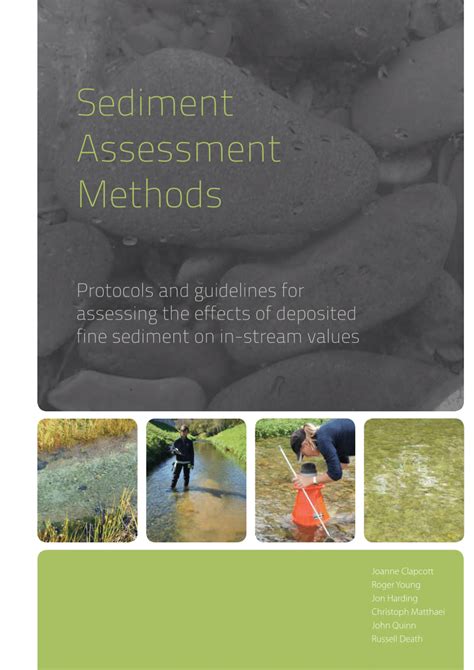 Pdf Sediment Assessment Methods Protocols And Guidelines For