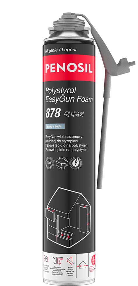 Penosil Polystyrol Easygun Foam 878 Pianoklej Do Styropianu