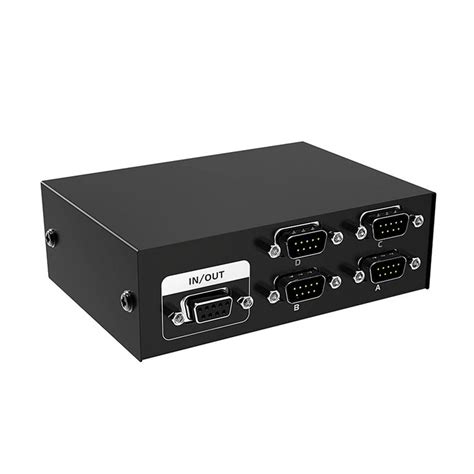 Ports Rs232 Switch Db9 Pin Com Port Sharer 4 In 1 Out Serial Port