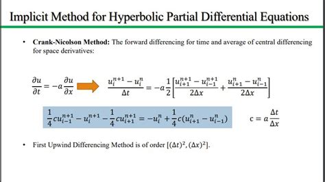 Problem Pts Using Implicit Nd Order Central Chegg