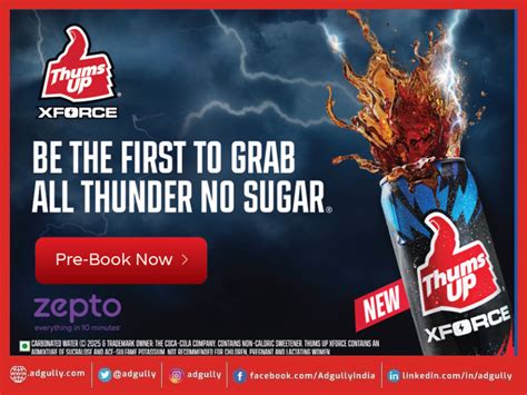 Thums Up Xforce Debuts Sugar Free Via Zepto Pre Booking Exclusive