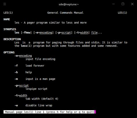 Les Pager Like Less Linuxlinks