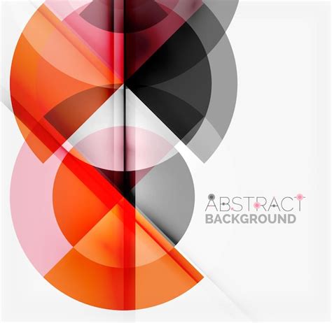 Premium Vector Geometric Design Abstract Background Circles
