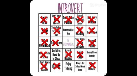 Introvert Bingo Youtube