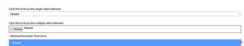 Select Multi Select List BackSpace Unselect Select