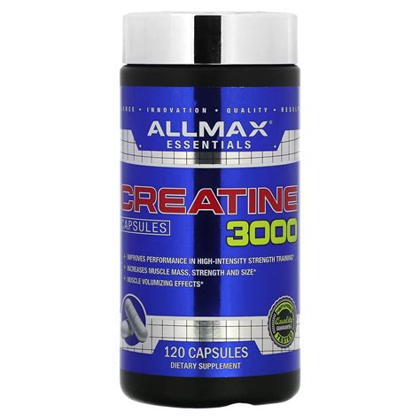 Креатин 3000 ALLMAX, 120 капсул – заказать с доставкой из-за рубежа ...