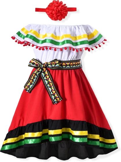 خرید و قیمت لباس مکزیکی دوزی دخترانه Fioukiay ارسال 20 روز کاری ترب