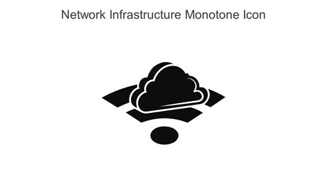network infrastructure monotone icon in powerpoint pptx png and