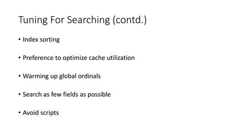 Elasticsearch Tuning PPT