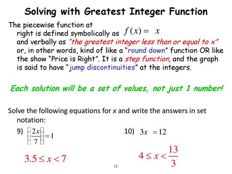 Graphing Step Greatest Integer Functions Ppt Download