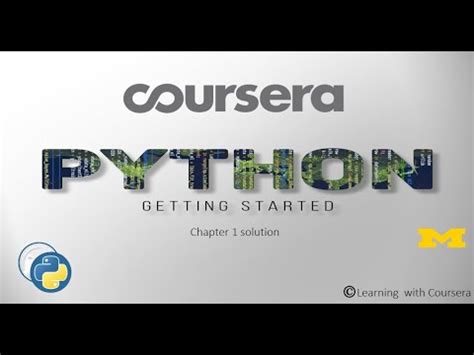 Coursera Programming for Everybody (Getting Started with Python) chapter 1 (week 3 )solution ...