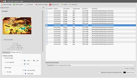 converseen review a very simple and fast image batch converter