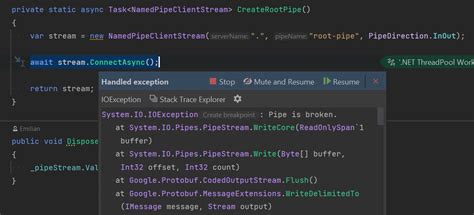 c pipe deadlock or pipe broken stack overflow