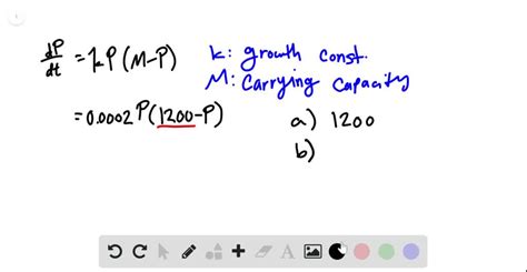 In Exercises The Logistic Equation Describes The Growth Of A Population P Where T Is