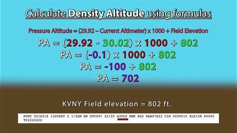 How To Calculate Density Altitude Bolt Flight