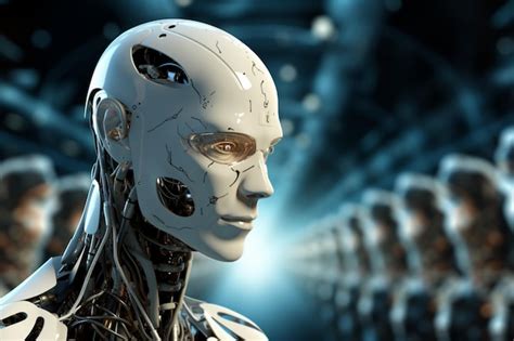 Premium Ai Image Evolution Of Technology Computer Robot Background In Mesmerizing Transformation