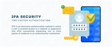 Premium Vector Two Factor Autentication Security Illustration Banner Login Confirmation