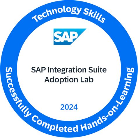 Technology Skills 2024 Sap Integration Suite Adoption Lab Credly