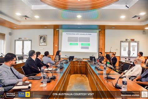 CPA Australia Courtesy Visit Department Of Accounting