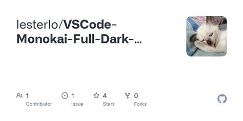 GitHub Lesterlo VSCode Monokai Full Dark Theme