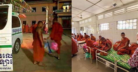 ព្រះសង្ឃ ចំនួន២១អង្គ នៅវត្ត ខ្នាចរមាស ស្រុកបវេល ឡើង កម្តៅខ្លាំង