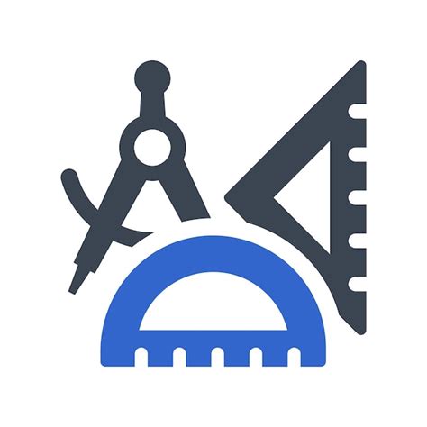 Premium Vector Geometry Tools Icon