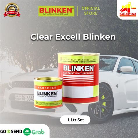 Jual Clear Coat Blinken Excell Clear 1ltr Set Shopee Indonesia