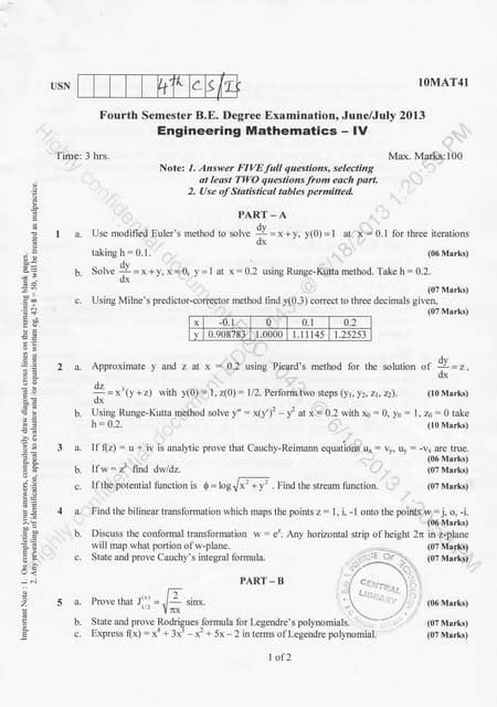 Numerical Methods Multiple Choice Questions Doc Physics Science