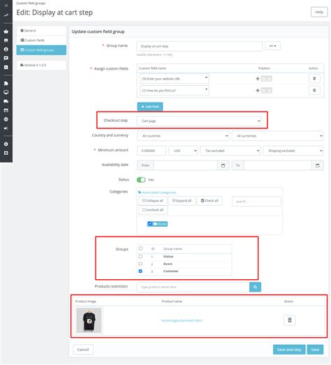 Prestashop Checkout Custom Fields