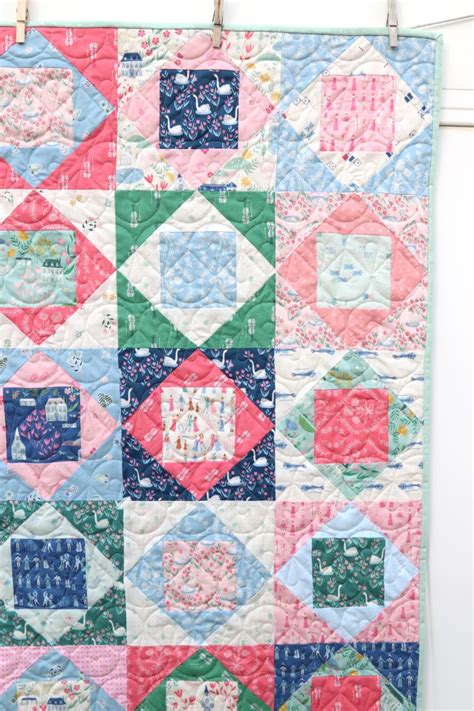 Square In A Square Quilt Block Tutorial By Amy Smart Diary Of A Quilter