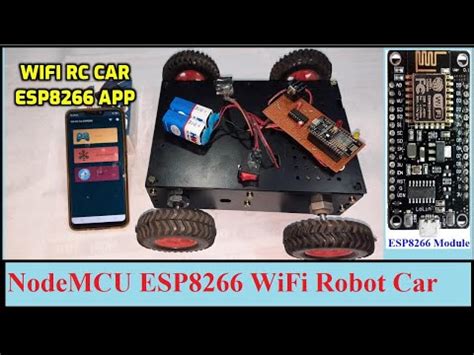 How To Make A Simple WiFi Controlled Robot Car NodeMCU Wifi RC Car ESP App NodeMCU