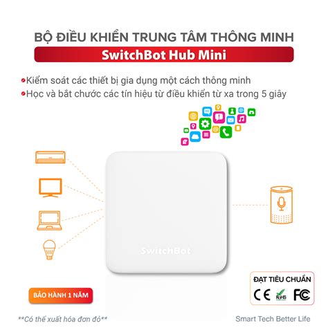 Bộ Điều Khiển Trung Tâm Thông Minh Switchbot Hub Mini Hàng Chính Hãng