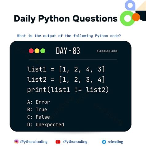 Python Coding Challenge Day 83 What Is The Output Of The Following