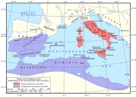 Filemap Of Rome And Carthage At The Start Of The First Punic Warsvg