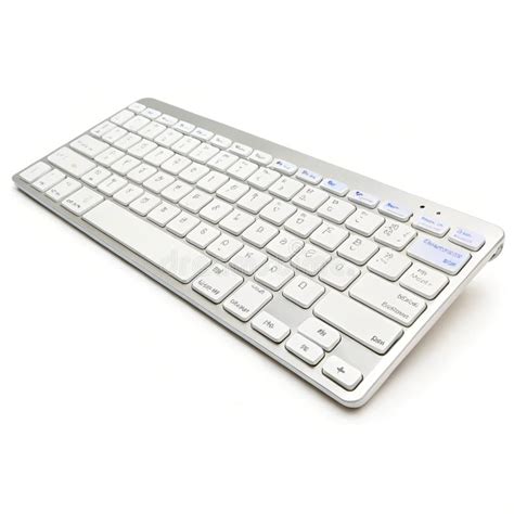Wireless Keyboard Isolated On White Background Stock Illustration