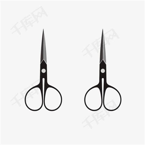 剪裁线条平整的剪刀素材图片免费下载 千库网