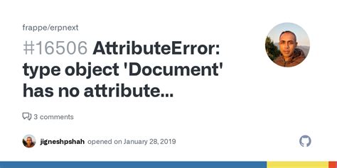 Attributeerror Type Object Document Has No Attribute Website · Issue 16506 · Frappe