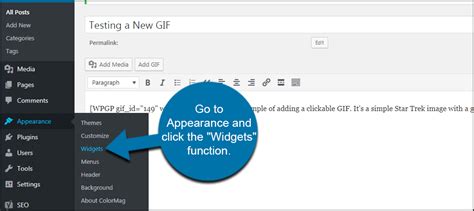 how to load animated s with a click in wordpress greengeeks