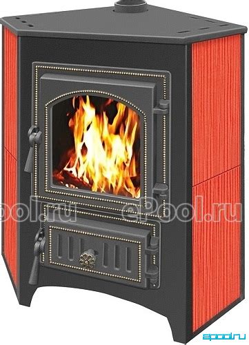 Облицовочная плитка для камина Везувий 400x200 мм, красная - Купить по ...