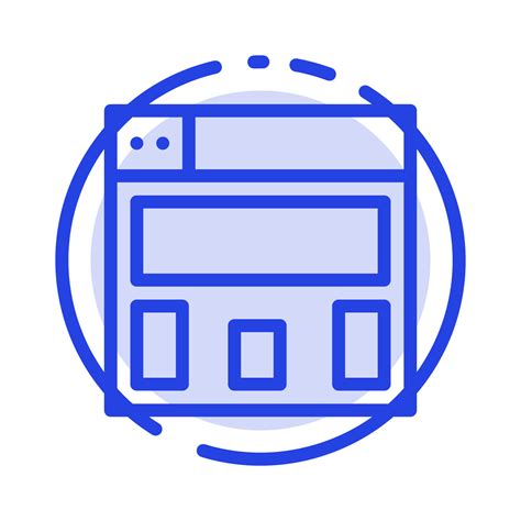 Graphics Design Layout Blue Dotted Line Line Icon 18004561 Vector Art
