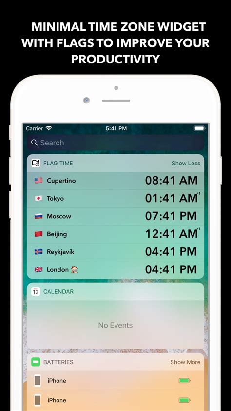 Flag Time Widget Time Zone For Iphone Download