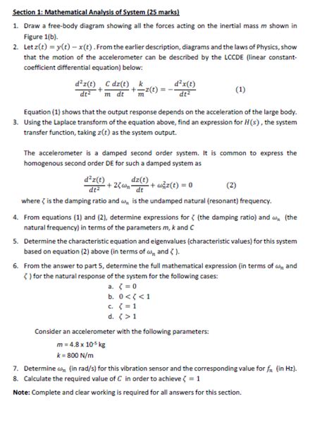 Section 2 System Analysis Using Matlab 35 Marks In