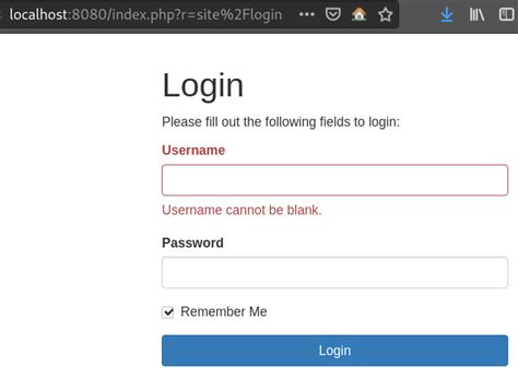 authentication does yii2 create a default mysql database for users