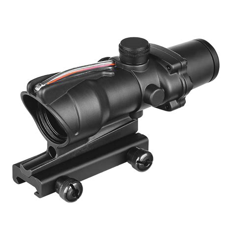Spina Tactical Acog Scope 4x32 Hunting Scope With Red Illuminated Acog Scope And Hunting Scope
