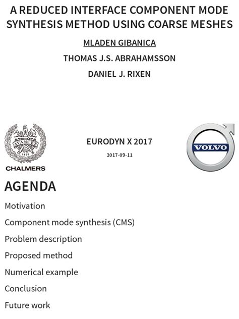 a reduced interface component mode synthesis method using coarse meshes