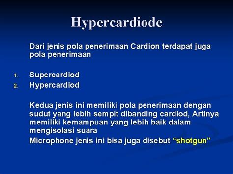 Microphone Jenisjenis Microphone Dan Jangkauan Polar Pattern Microphone
