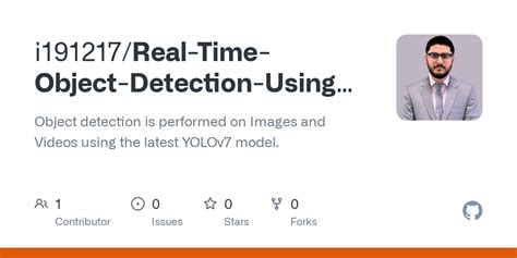 github i191217 real time object detection using yolov7 object