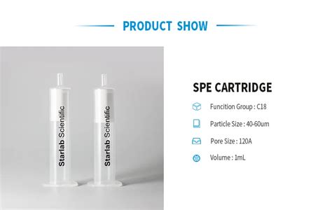 China Spe C18 Solid Phase Extraction Columns 100 200mg